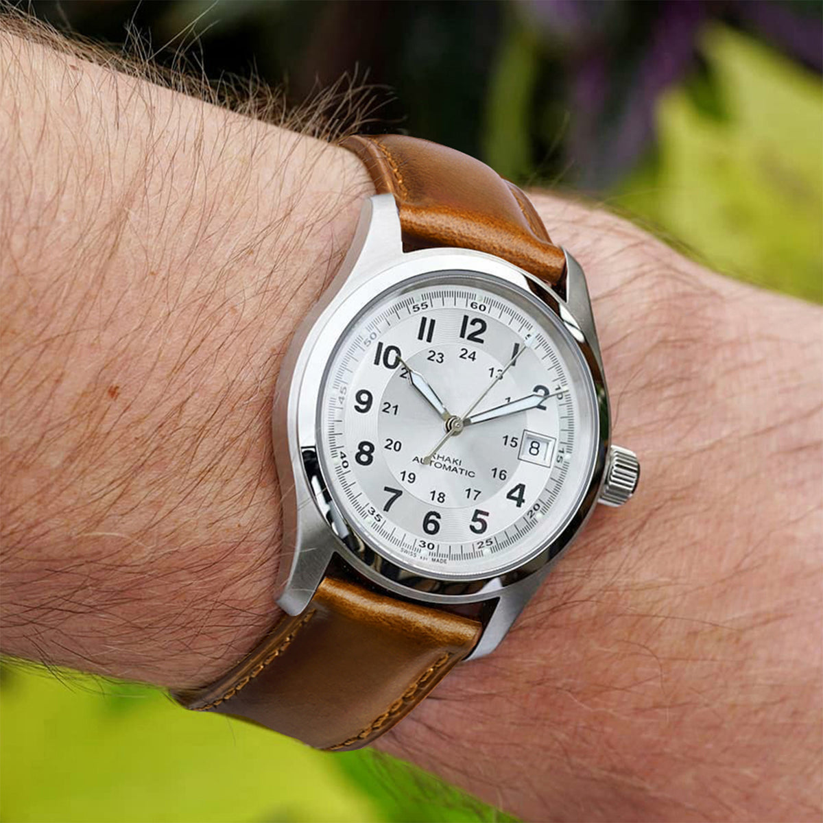 Ritche Leather Watch Band in Toffee Brown 18mm/20mm/22mm