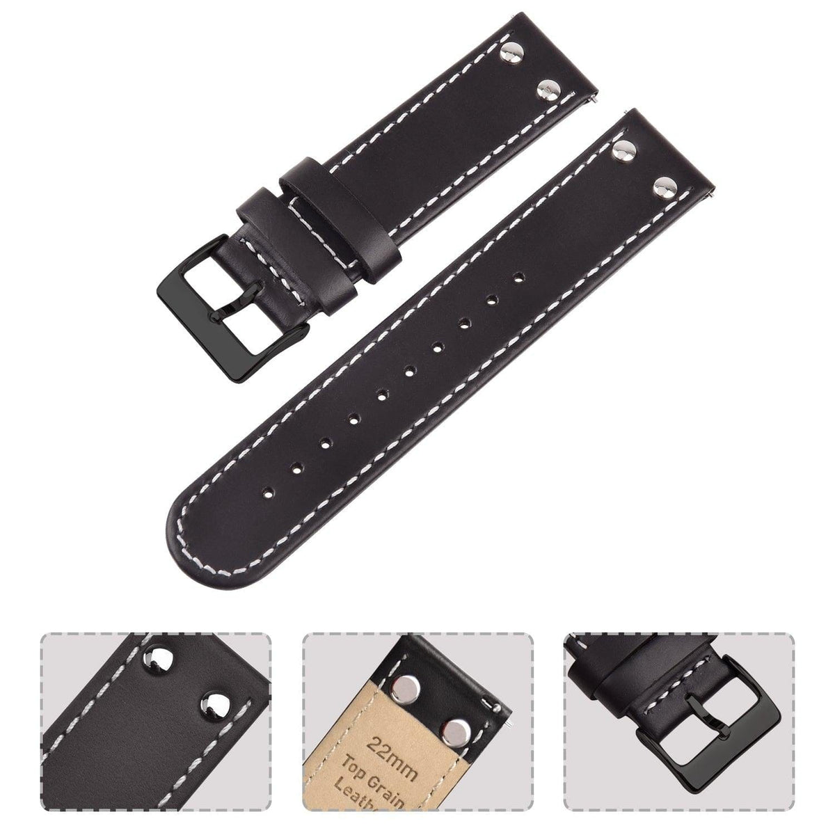Ritche Quick Release leather watch bands 20mm 22mm