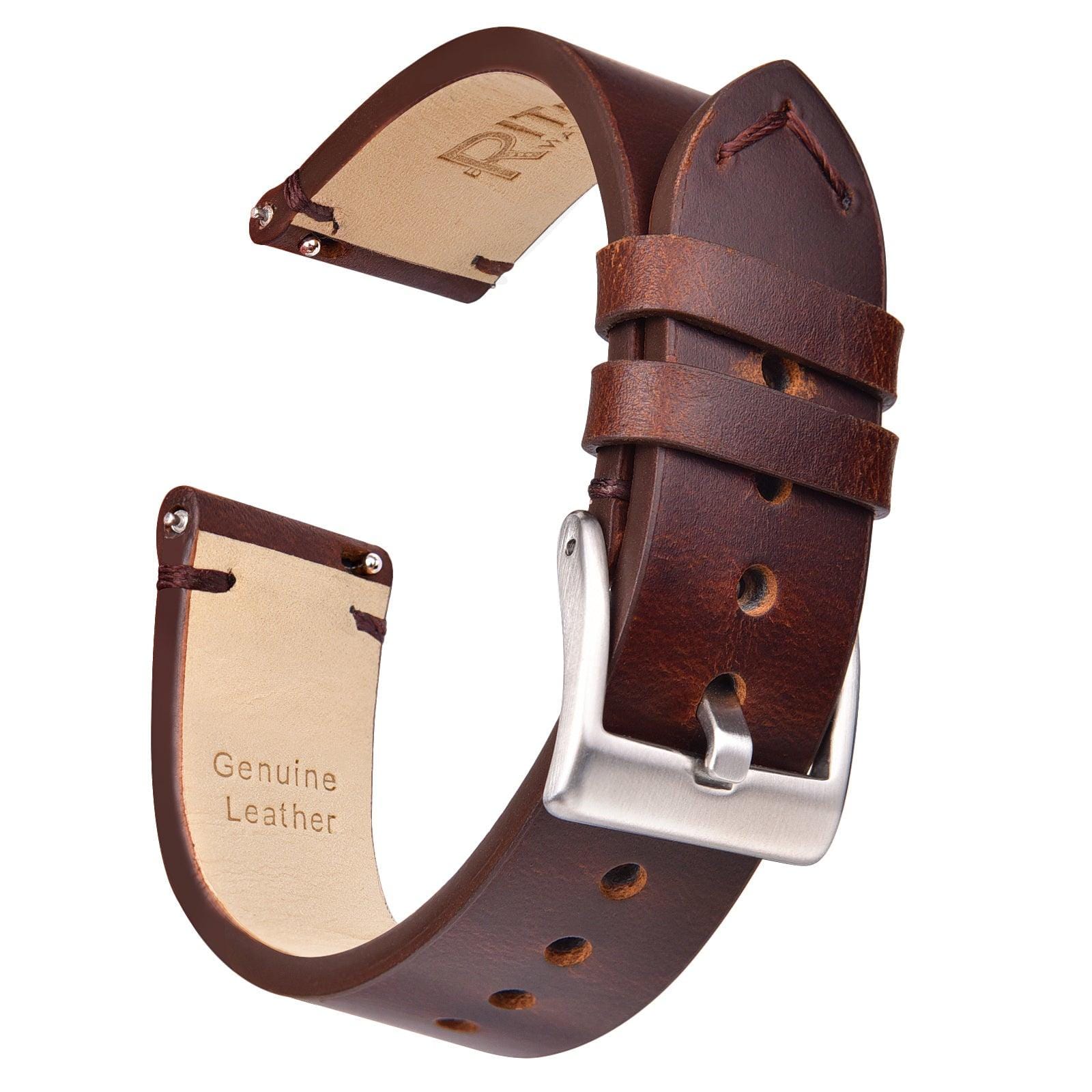 Ritche Vintage Leather Watch Bands Straps For Omega