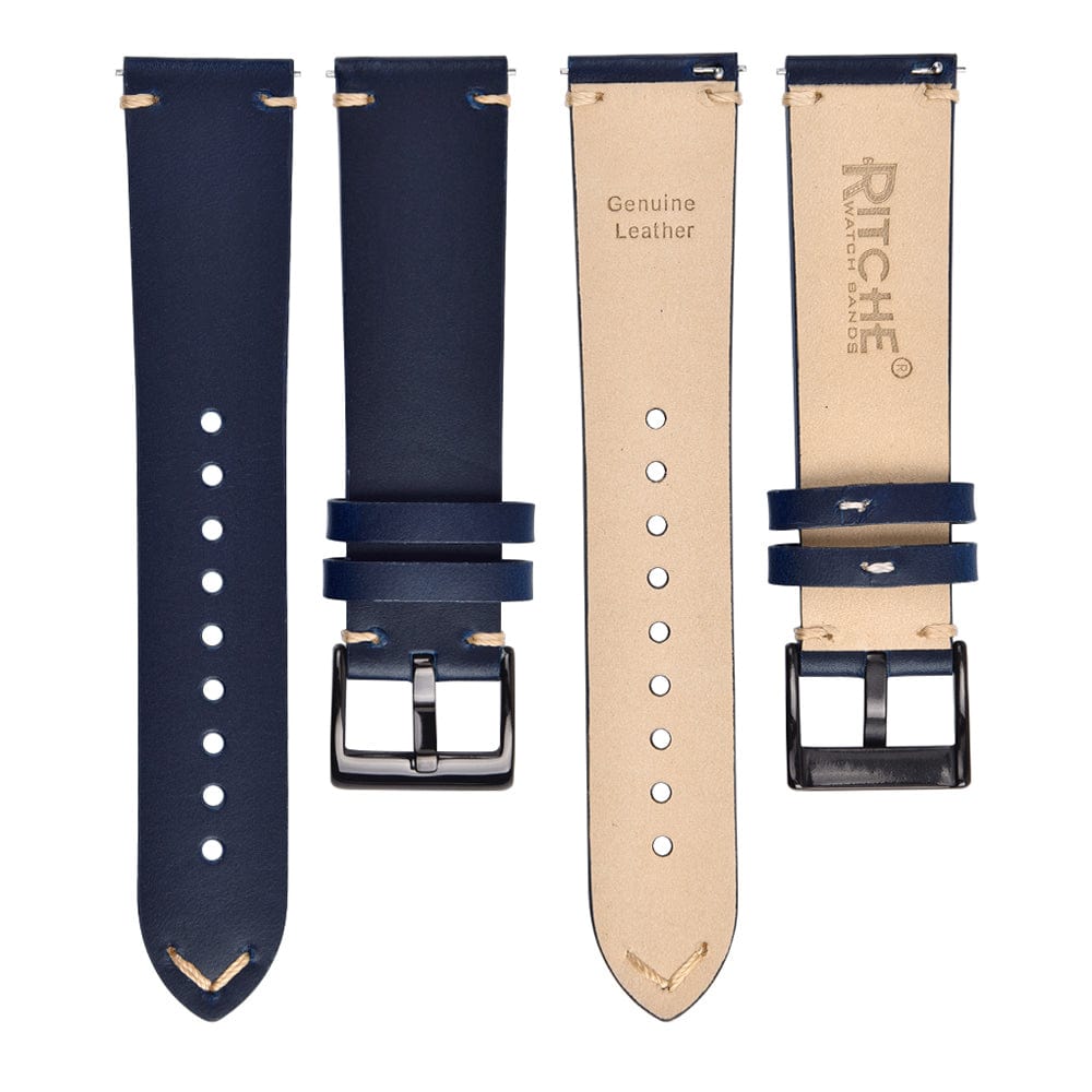 Ritche Vintage Leather Watch Bands Straps For Omega