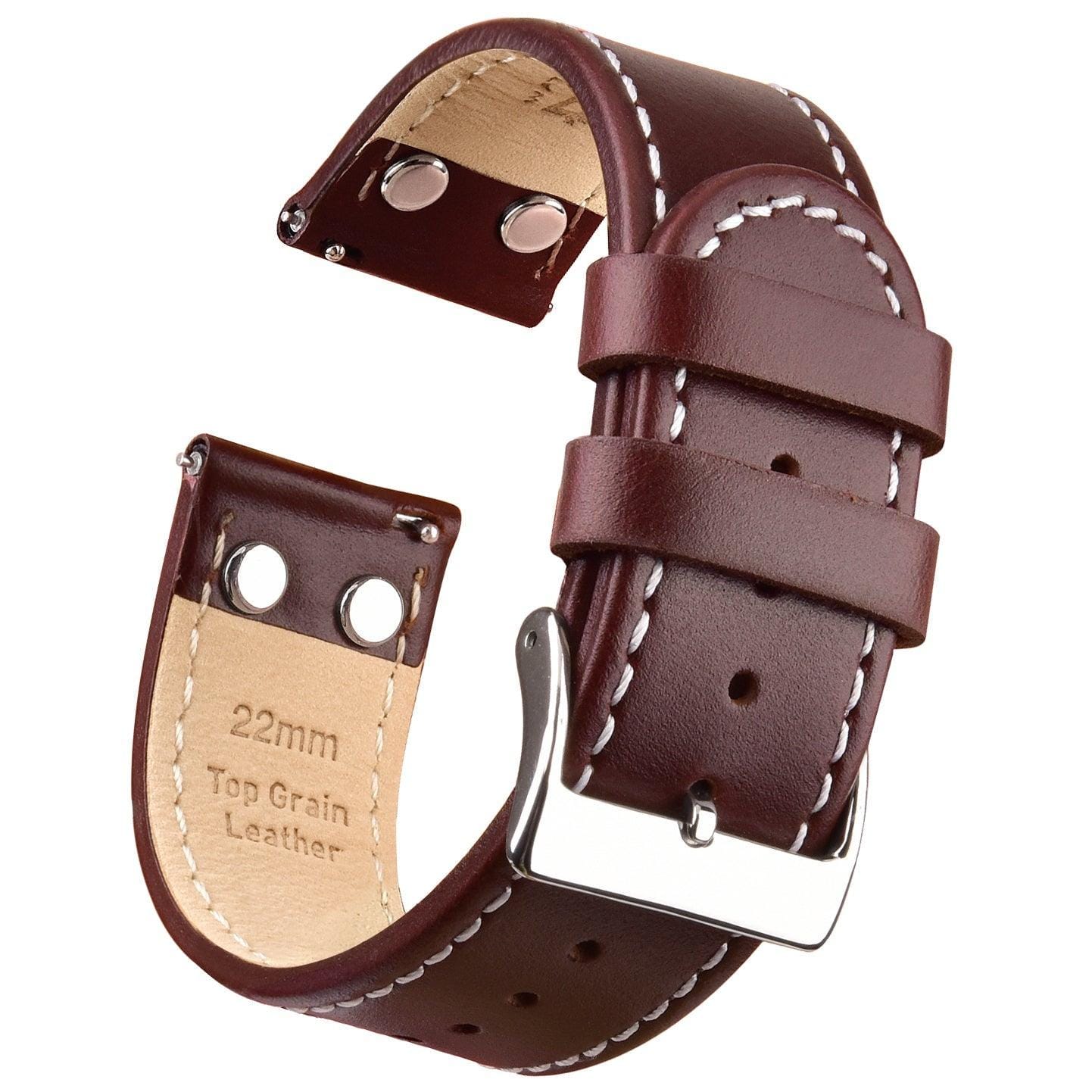 Ritche Pilot Leather Watch Bands, Pilot Leather Watch Straps
