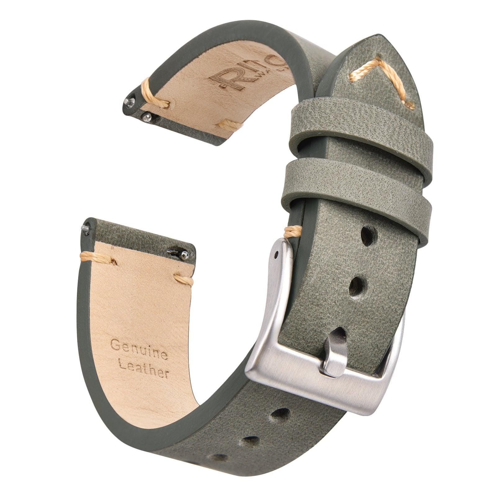 Ritche Vintage Leather Watch Bands, Vintage Leather Watch Straps